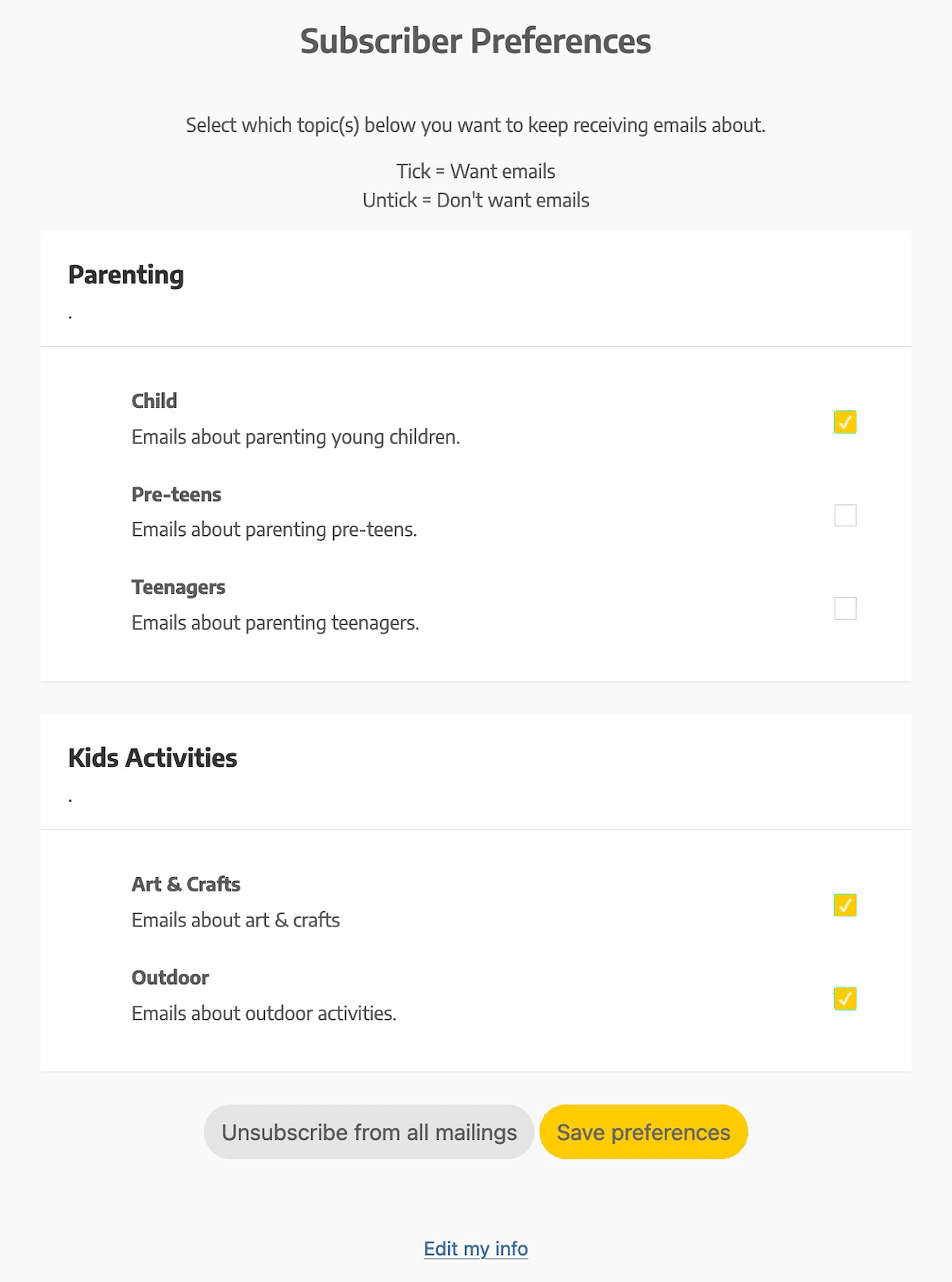 How to build an unsubscribe page in 5 minutes flat